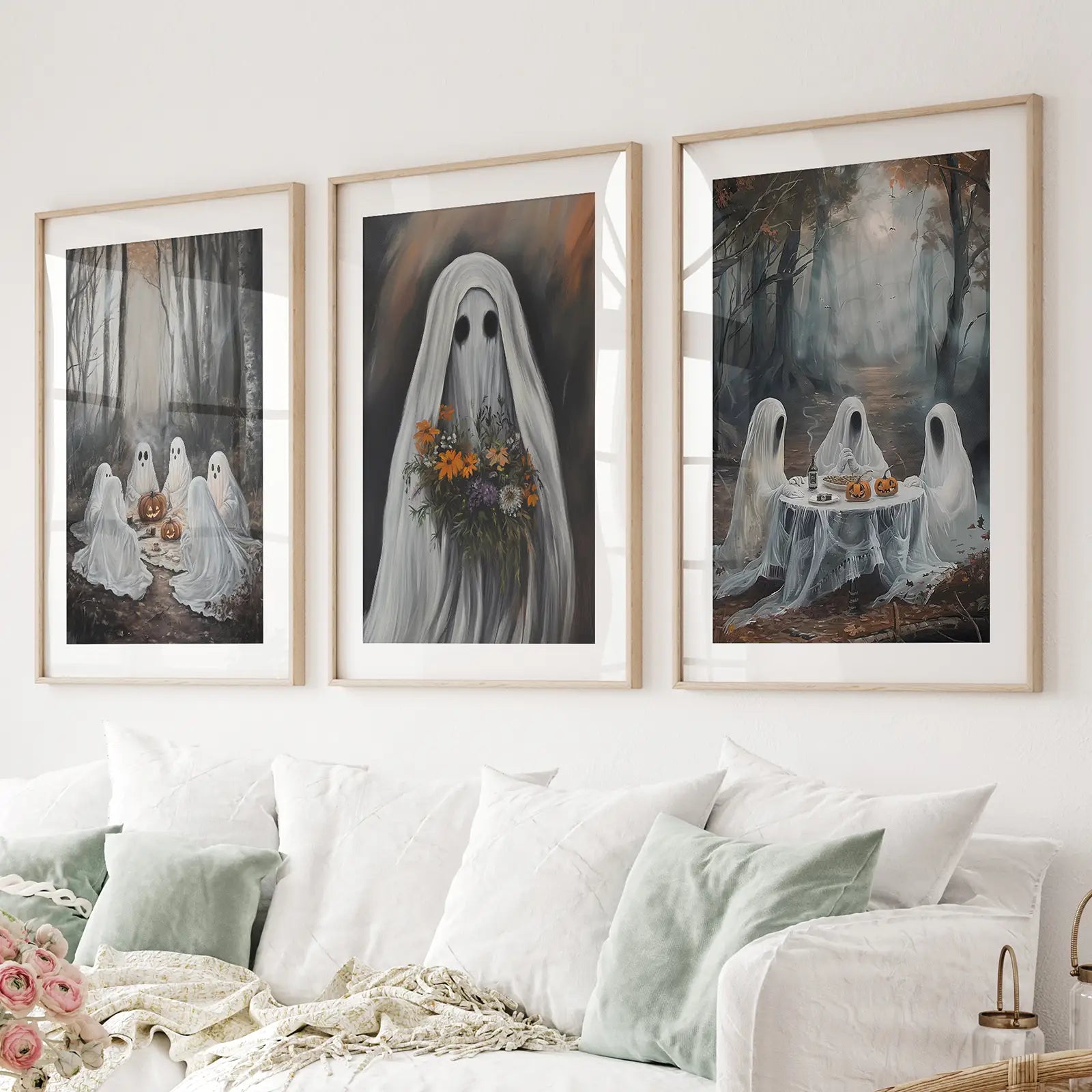 Moody Halloween Ghosts Trendy Wall Art Poster – TASHAKI ESSENTIALS